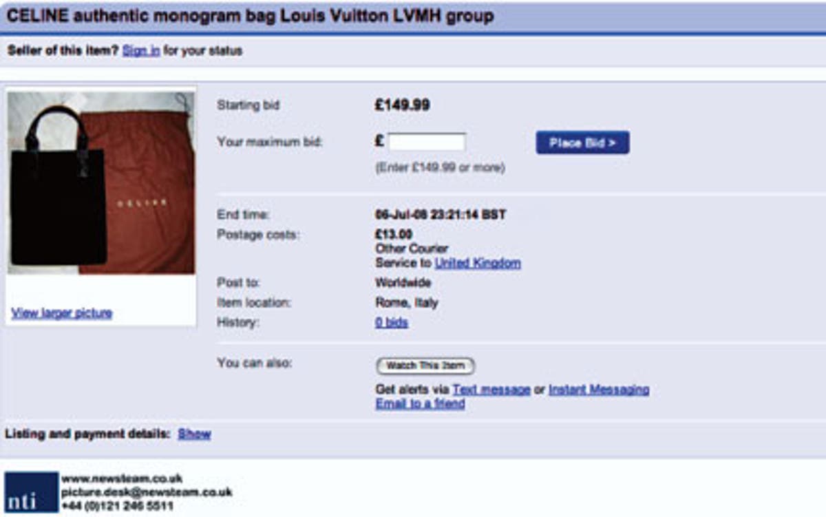 eBay fined £31m over sales of fake luxury goods | The Independent | The ...