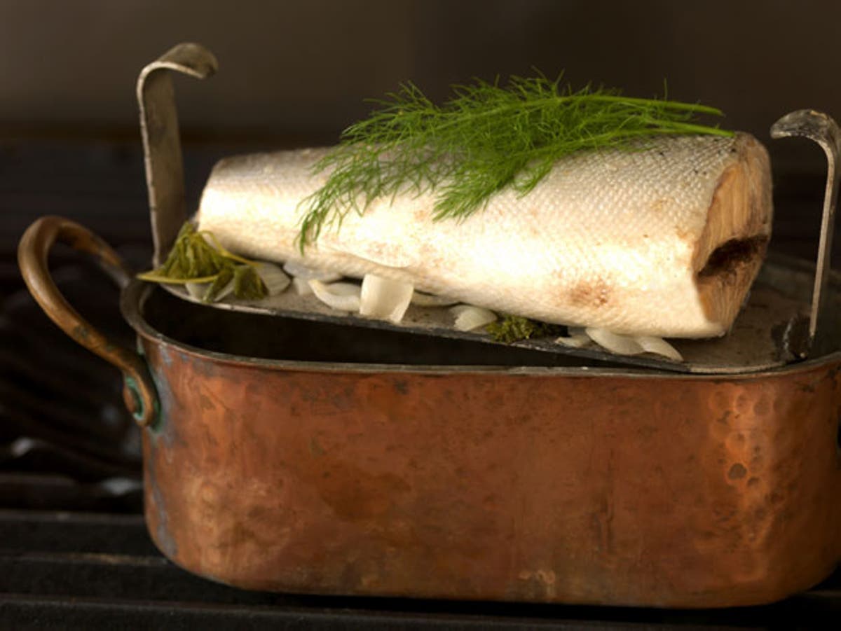 Poached sea trout with wild fennel hollandaise | The Independent | The ...