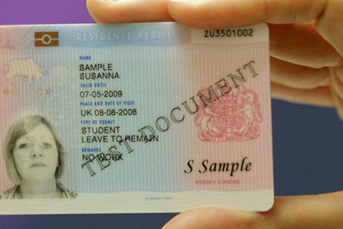 Smith unveils design for ID card | The Independent | The Independent