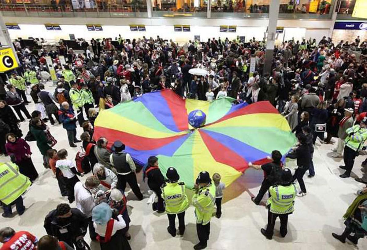 Protesters buy land to thwart third runway | The Independent | The ...