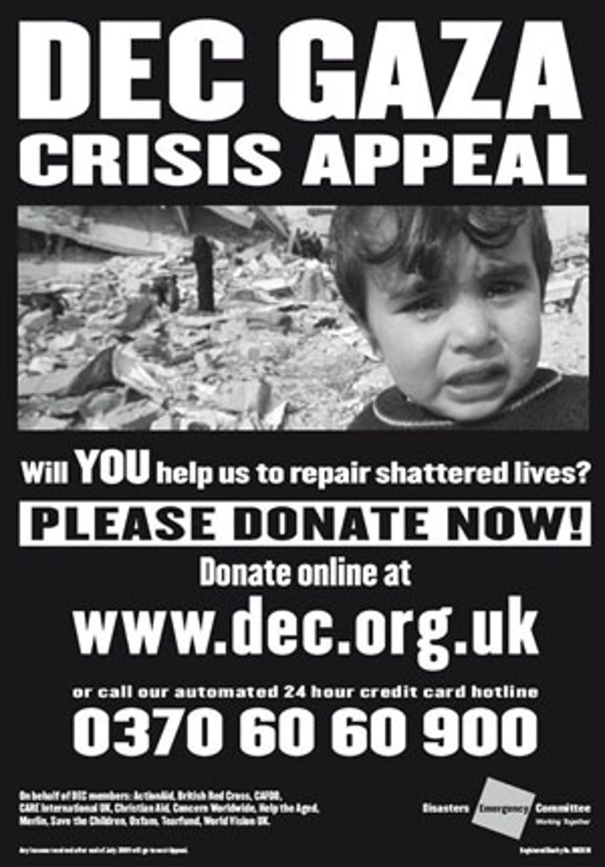 Public gives £600,000 to Gaza appeal before broadcasts are aired | The ...