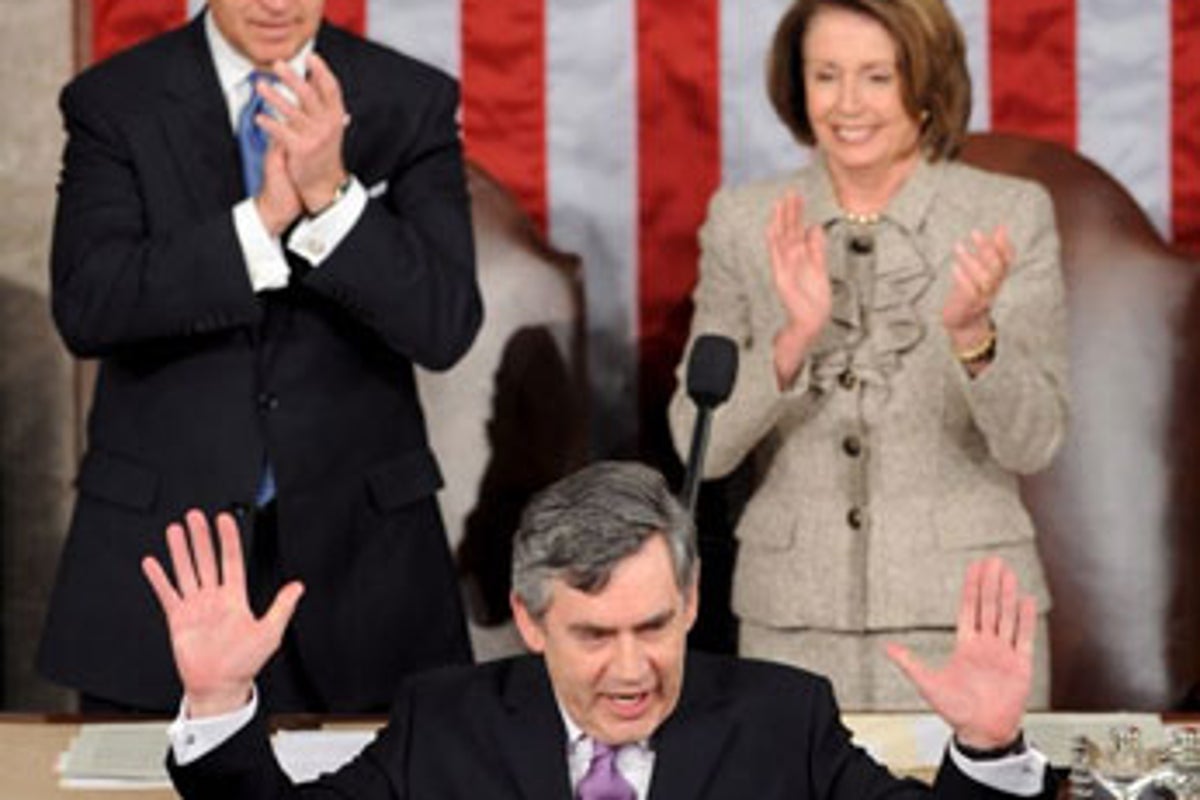 'The prize is 20 years of prosperity,' says Brown | The Independent ...