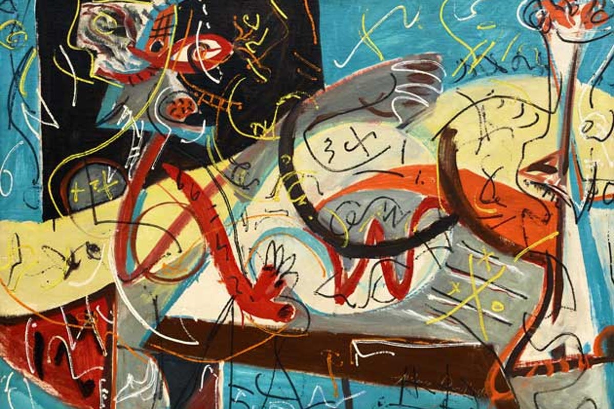 Great Works: Stenographic figure (1942), Jaskson Pollock | The ...
