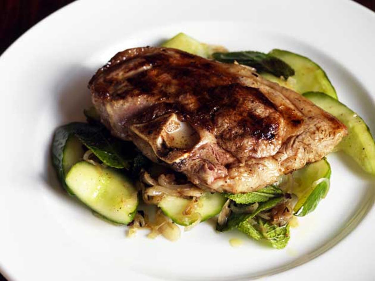 Grilled lamb chump chop with cucumber and mint | The Independent | The ...