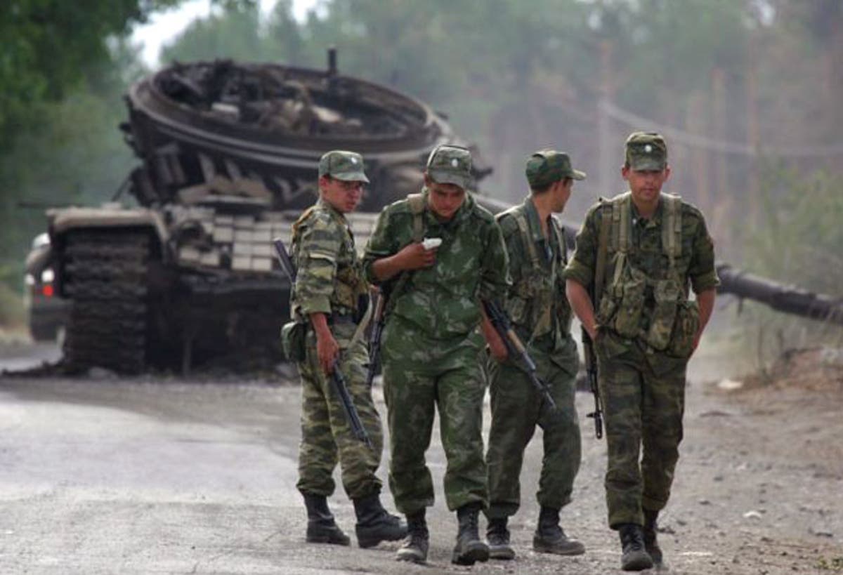 Troops gather on Georgian border | The Independent | The Independent