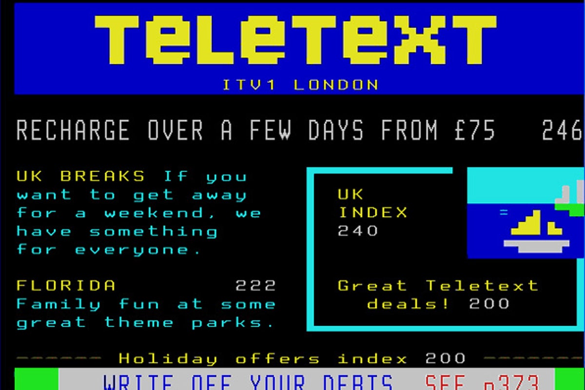 Teletext to close news and information service | The Independent | The ...