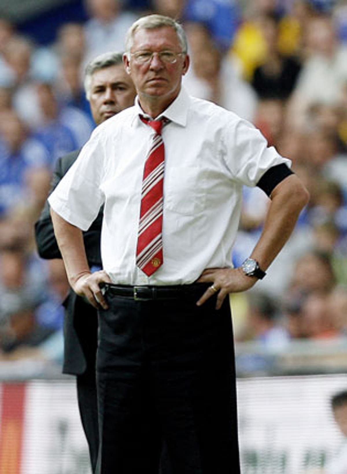 Ferguson rages at referee over Ballack's 'elbow' | The Independent ...