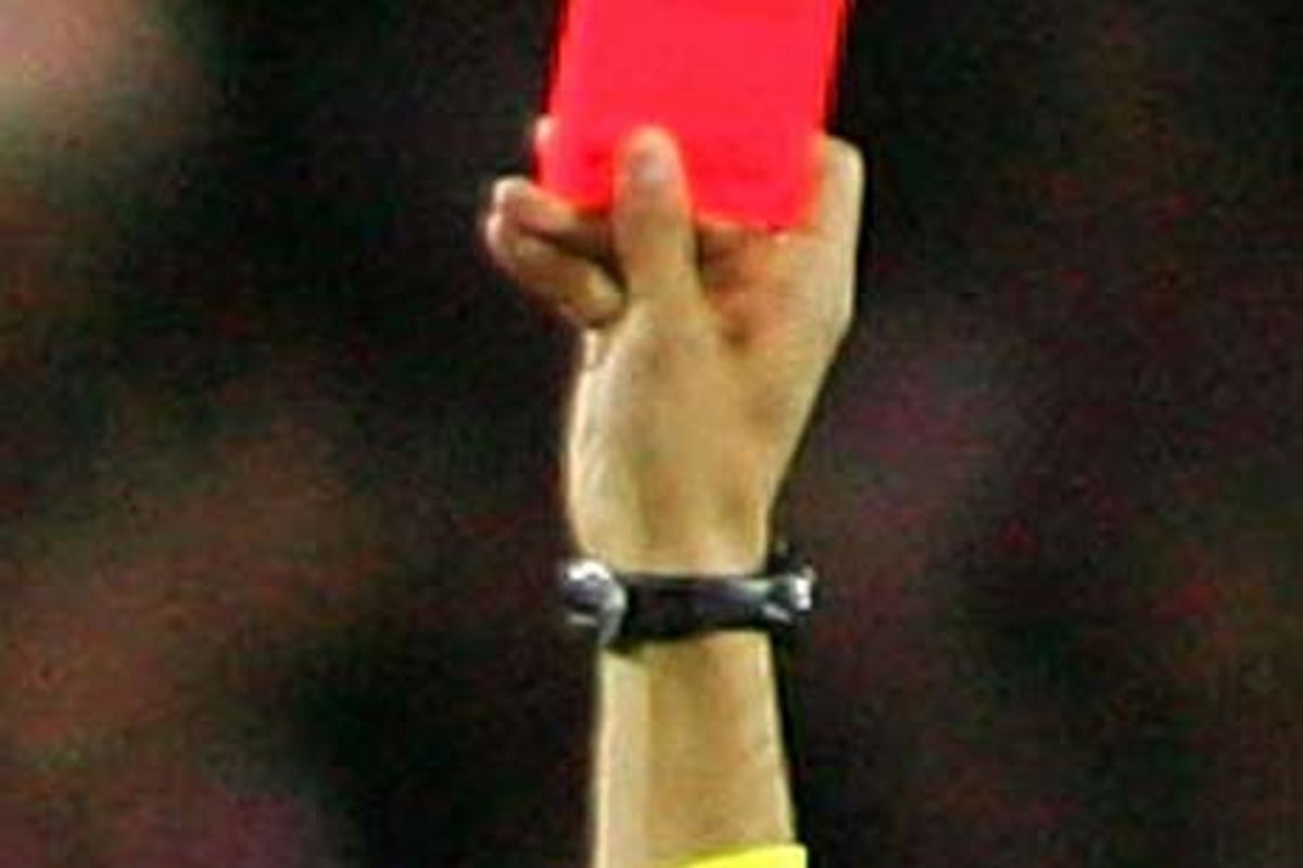 Red card record for Premier League | The Independent | The Independent