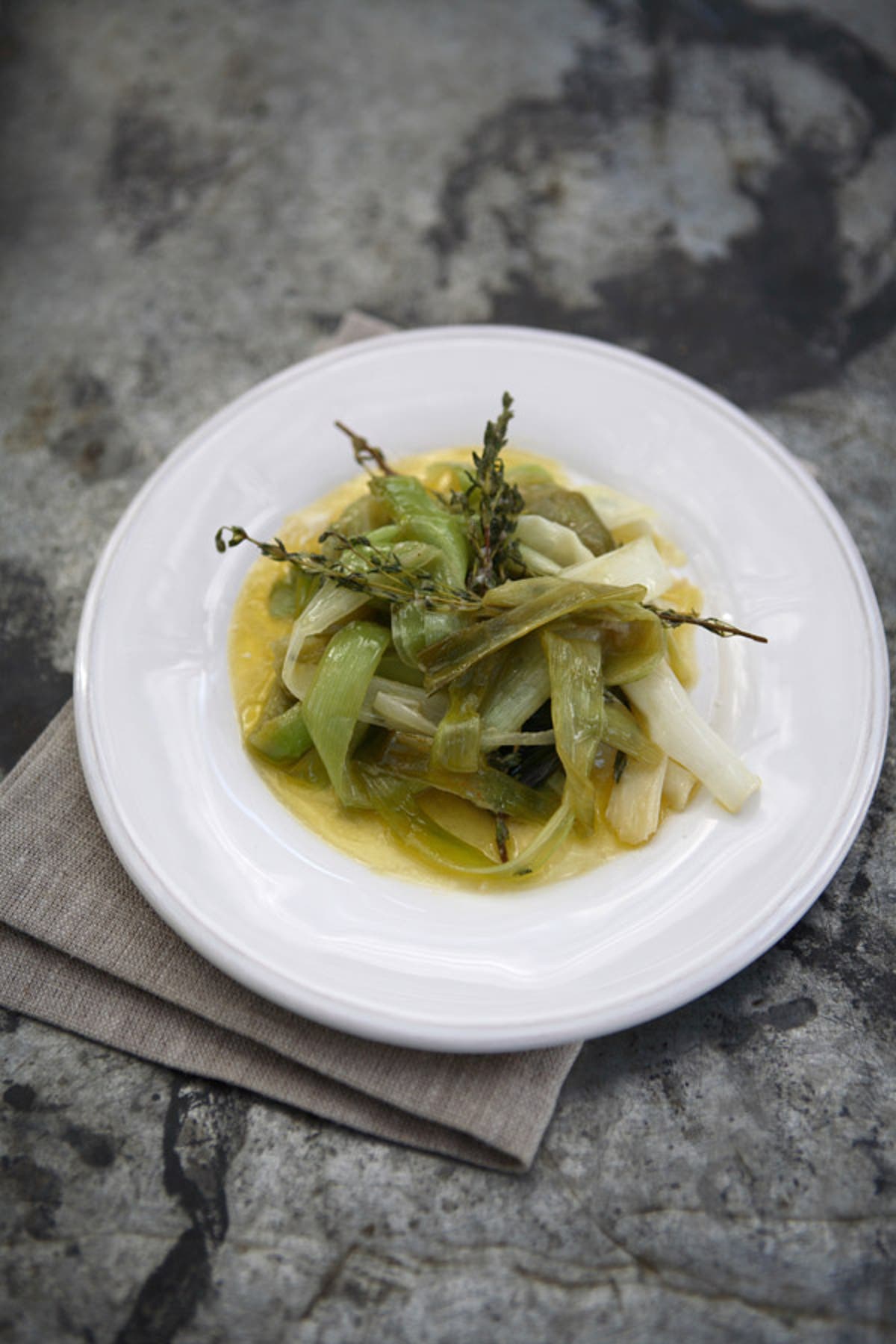 Leeks poached with butter | The Independent | The Independent