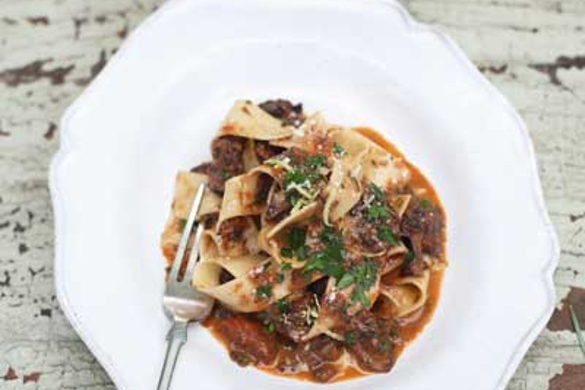 Papardelle with oxtail ragu | The Independent | The Independent