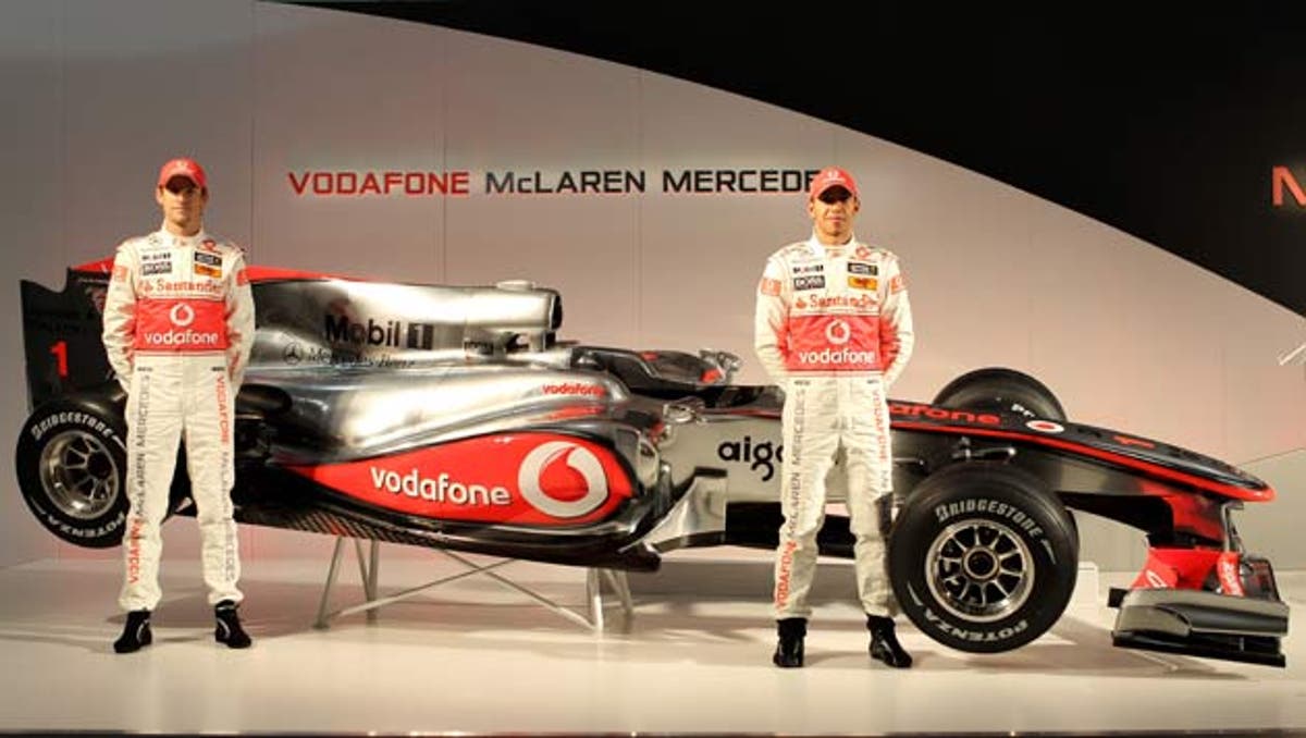 Button and Hamilton unveil new McLaren | The Independent | The Independent
