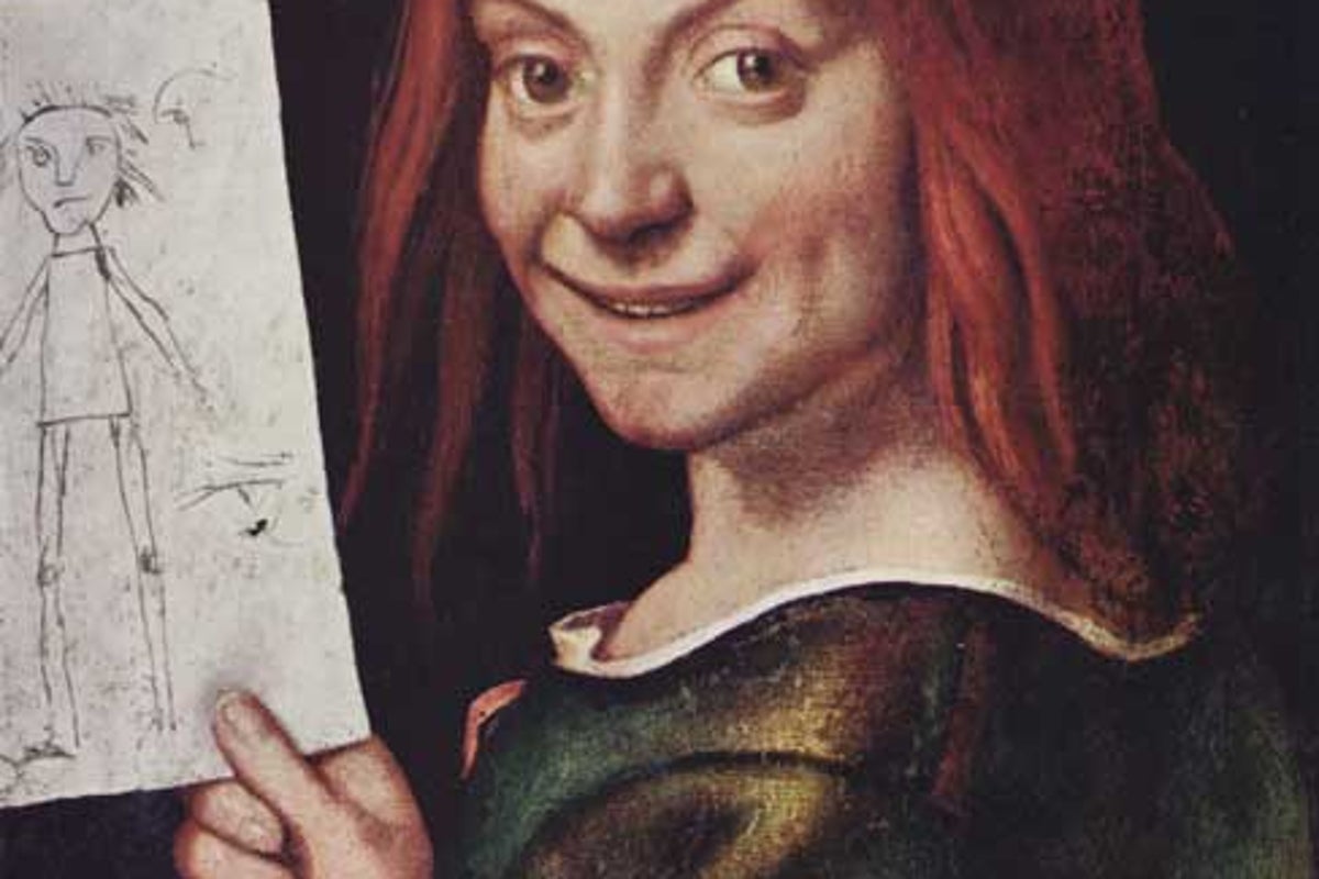 Great Works: Portrait of a Young Boy holding a Child's Drawing (circa ...