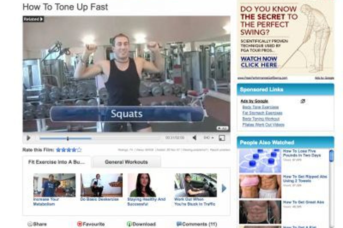 Videojug's most popular sports tutorials: Toning up fast | The ...