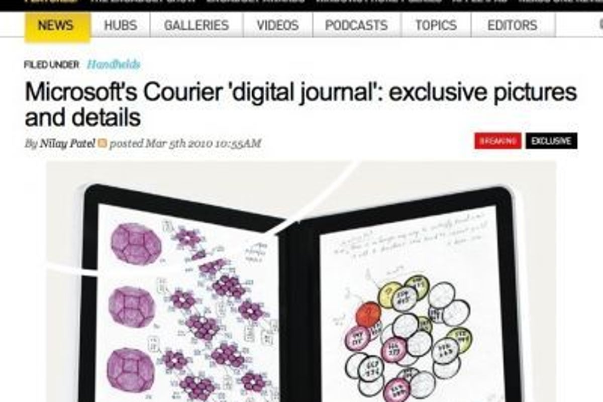 Photos and details of Microsoft's 'digital journal' tablet unveiled ...
