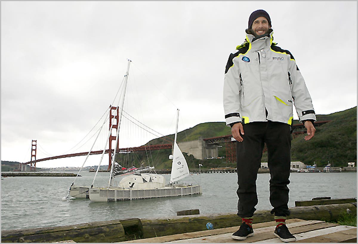 Eco-warrior turns green on his voyage across the Pacific | The ...