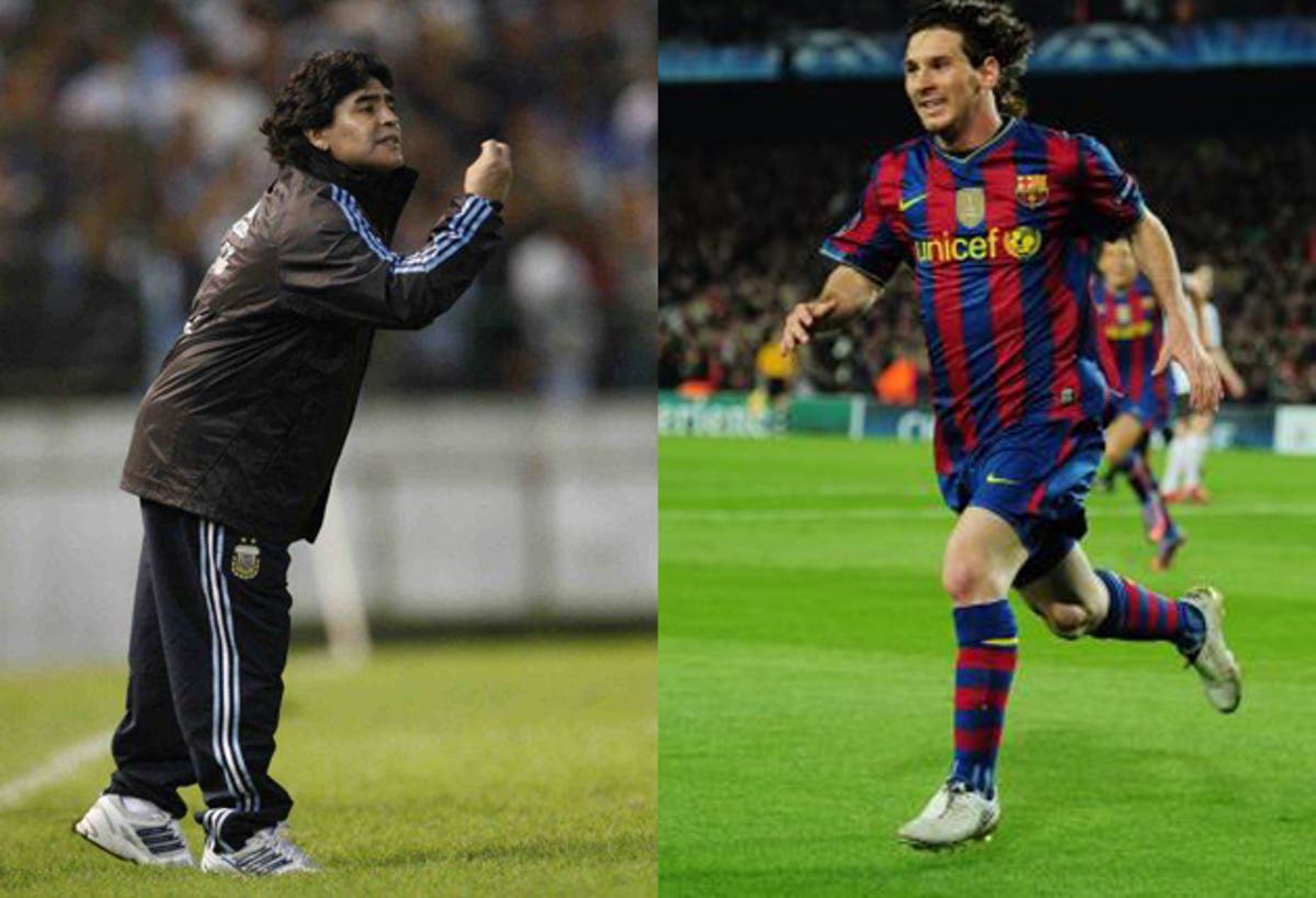Messi vs Maradona: Battle of the maestros | The Independent | The ...