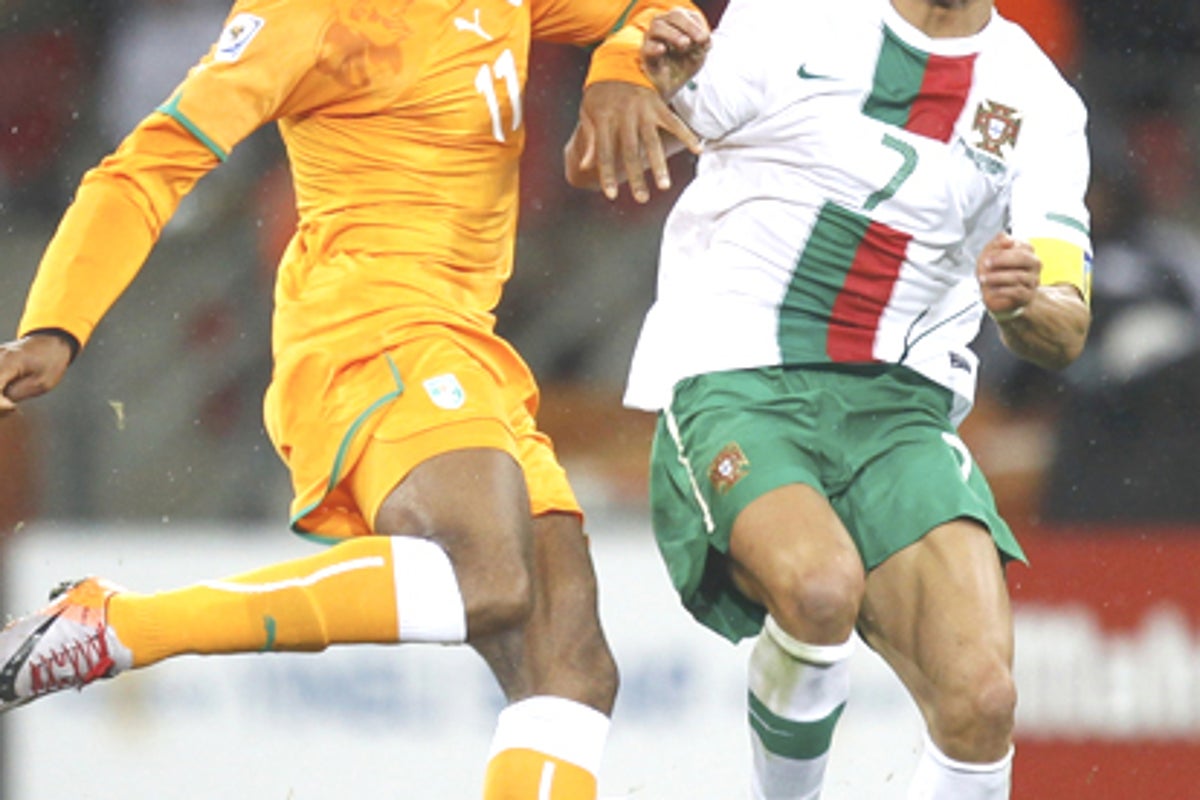 Drogba and Ronaldo fire blanks as tempers fray | The Independent | The ...