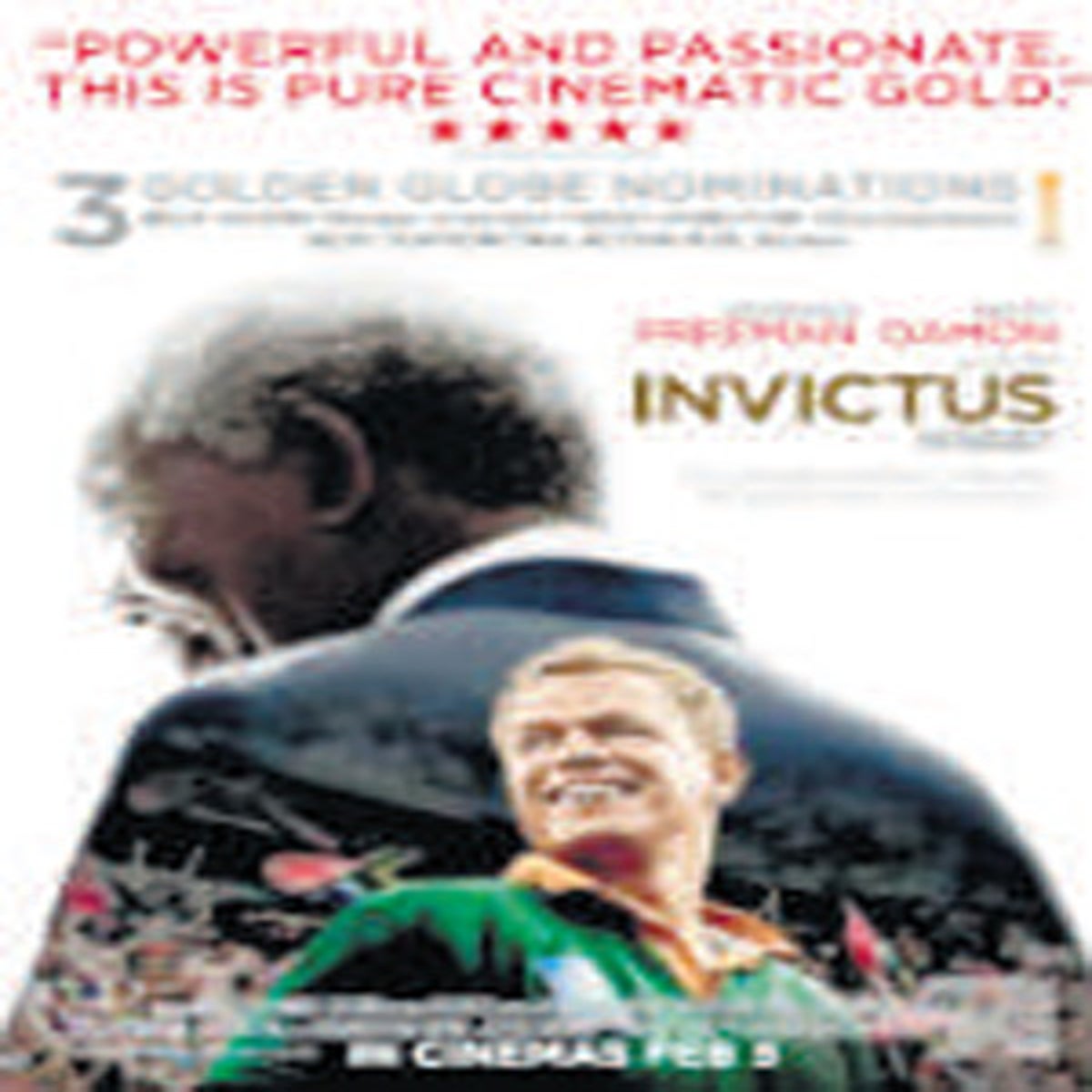 Invictus Movie DVD: Invictus (12) | The Independent | The Independent