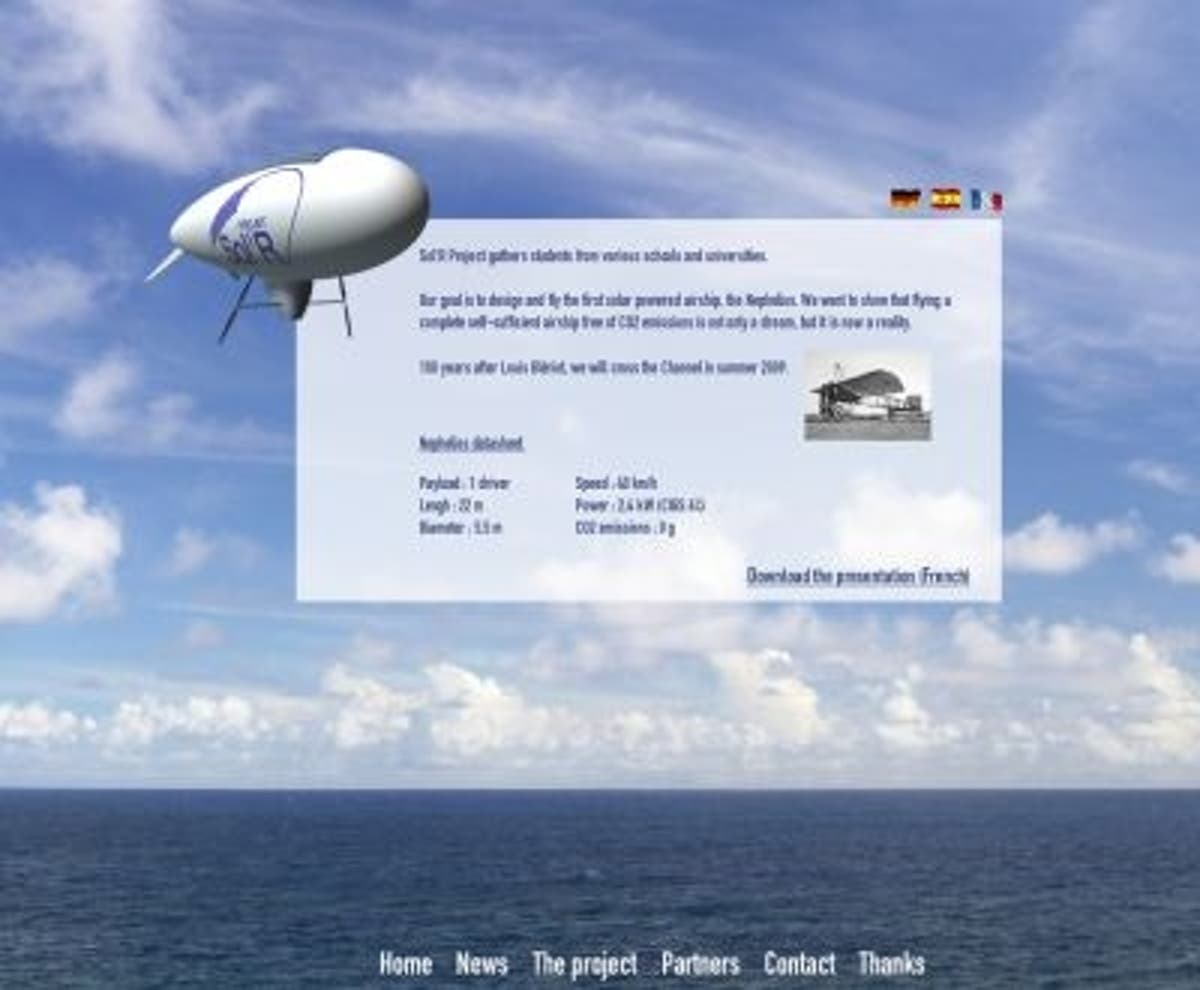 Follow the first solar-powered blimp to cross the English Channel | The ...