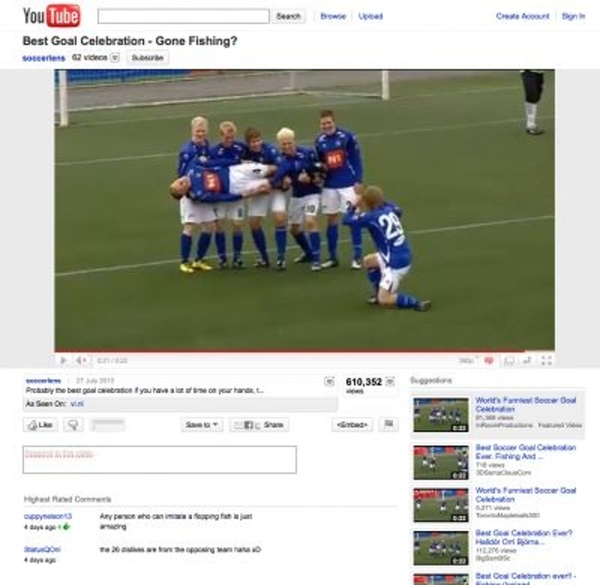 YouTube's most popular sports videos: Football celebrations | The ...
