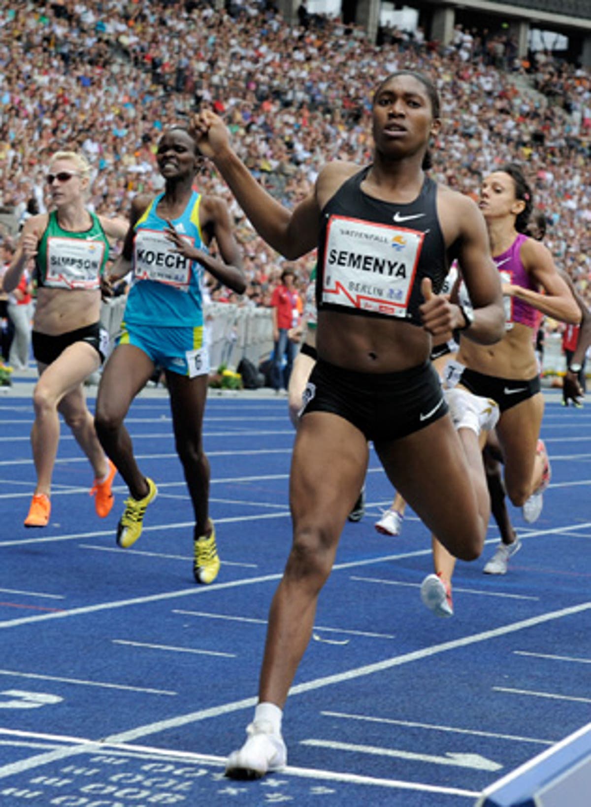Semenya's coach hits out as rival rails 'we are running against a man ...