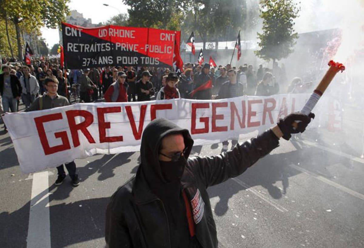 French strikers step up their campaign | The Independent | The Independent