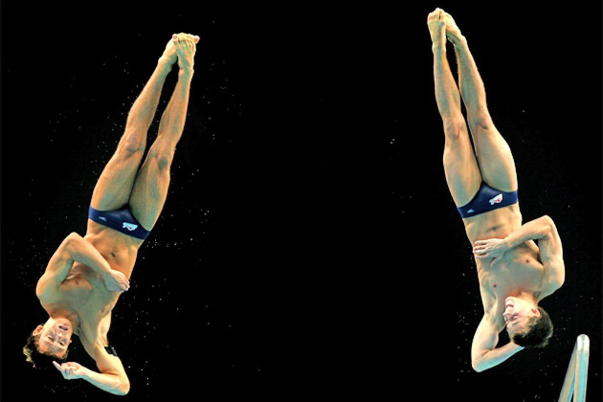 Daley and Brick perform in perfect harmony before turning attention to ...