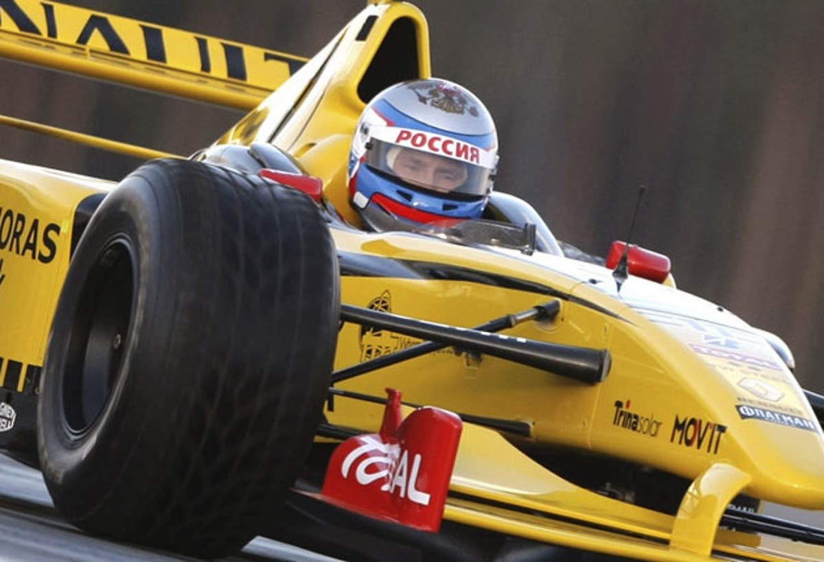 Putin takes F1 race car for a sping | The Independent | The Independent