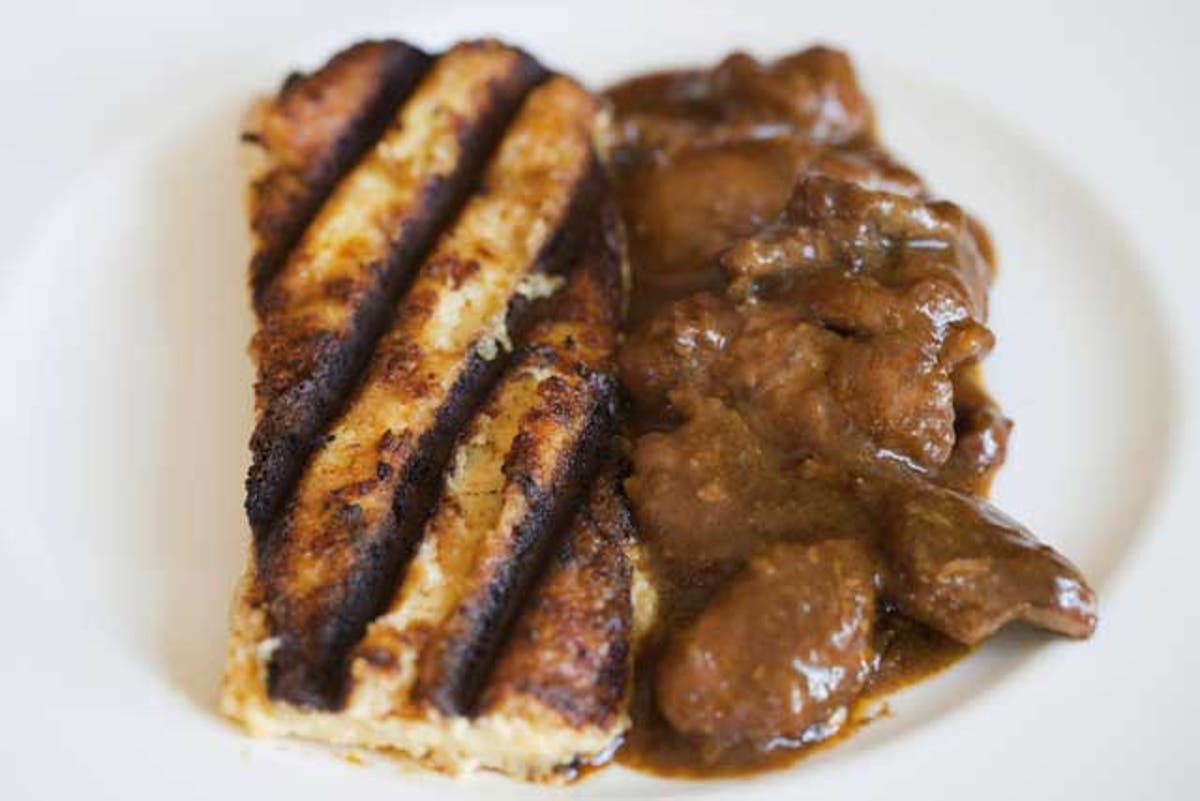 Pheasant ragoo with grilled polenta | The Independent | The Independent