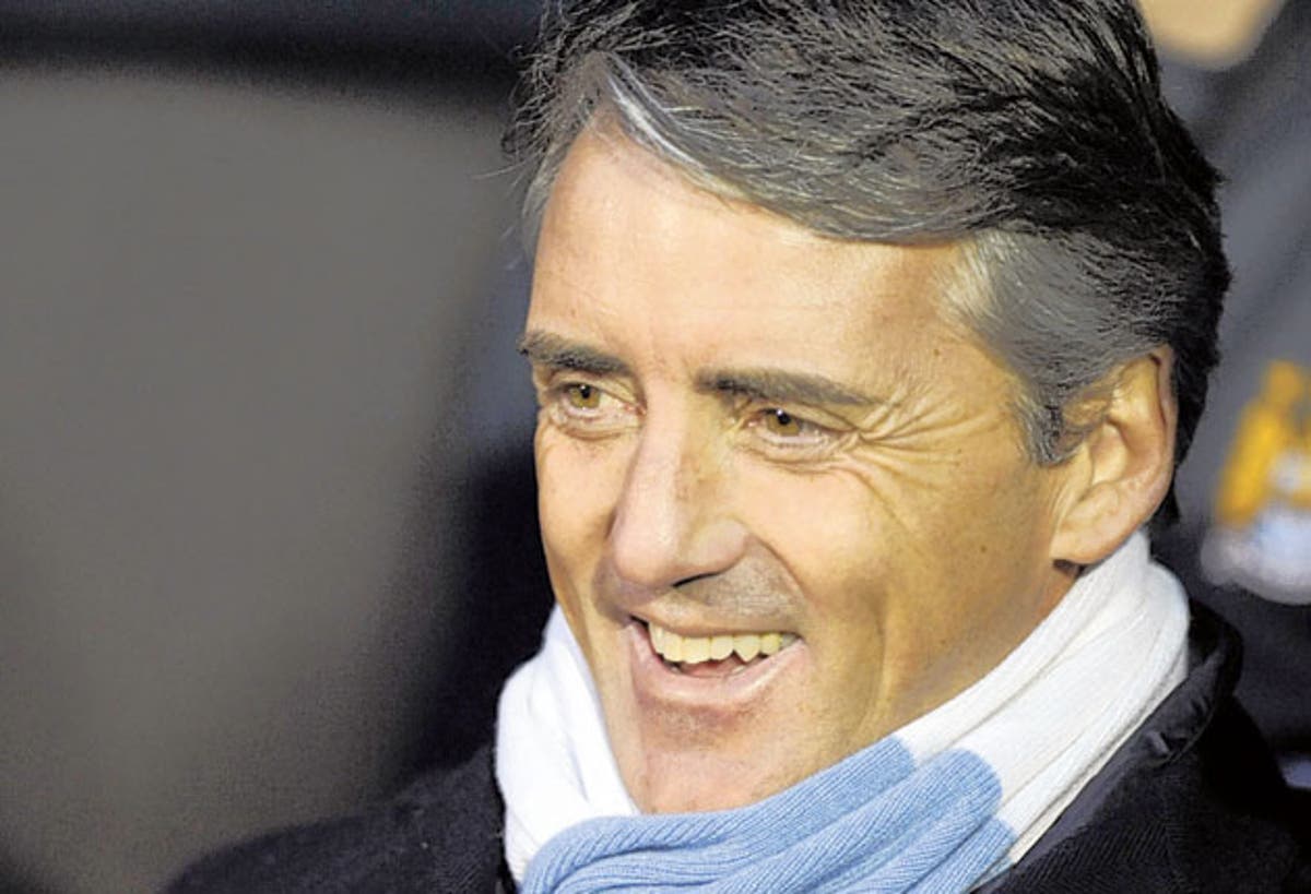 Mancini insists he is on track to deliver at City | The Independent ...