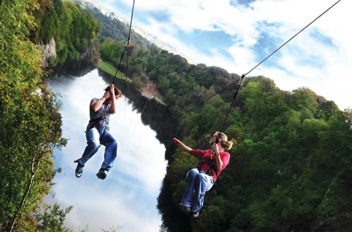 Trail of the unexpected: Adrenalin Quarry | The Independent | The ...