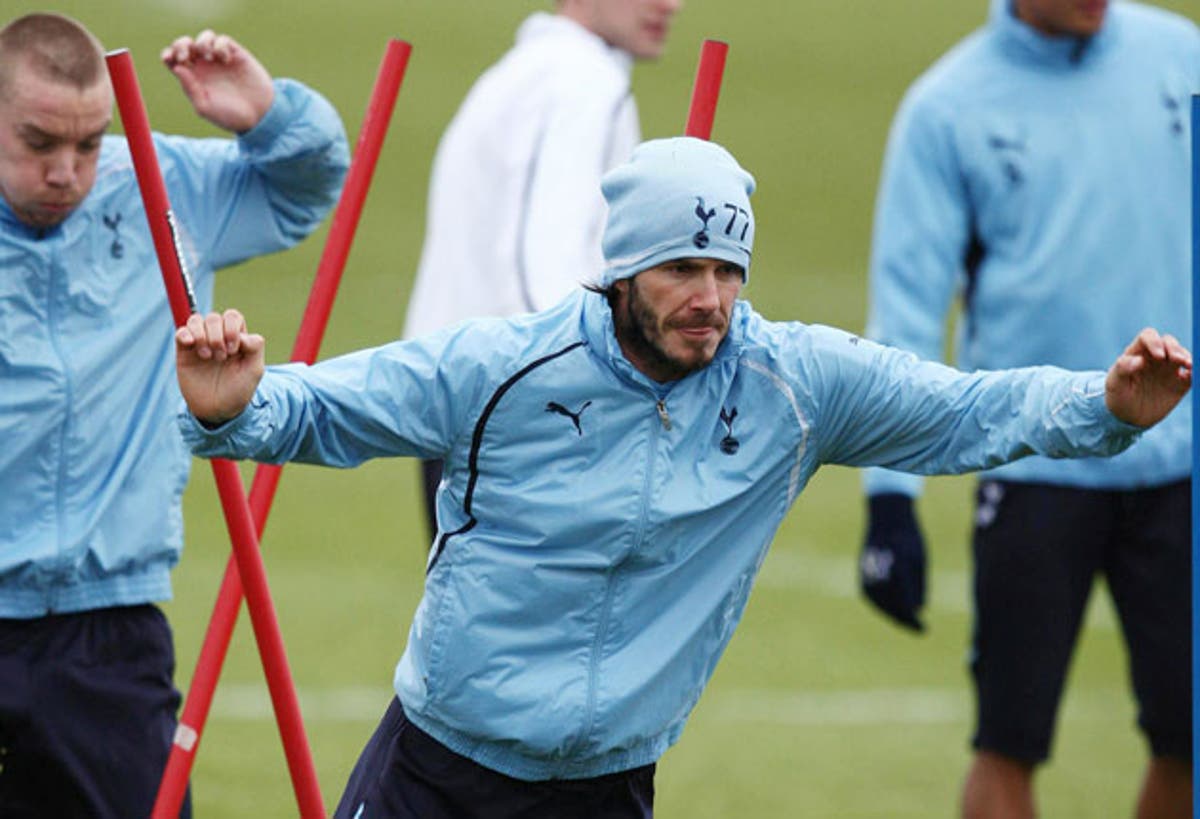 David Beckham talks of benefits of Tottenham training | The Independent ...