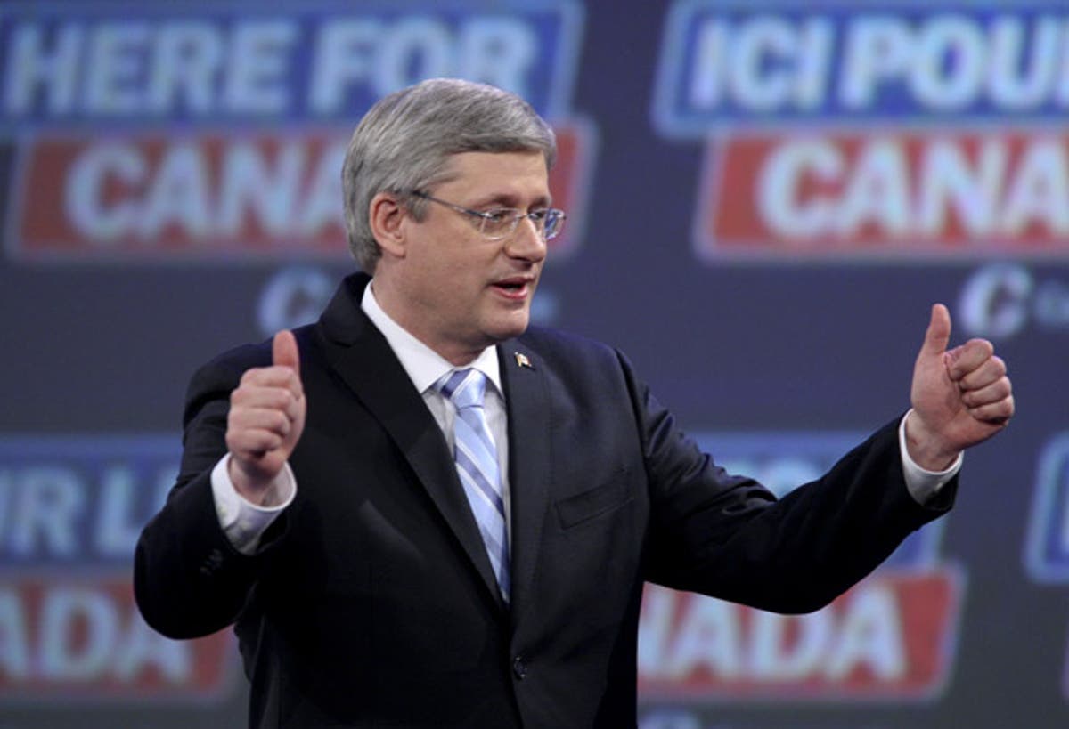 Harper 'wins majority' in Canadian elections | The Independent | The ...