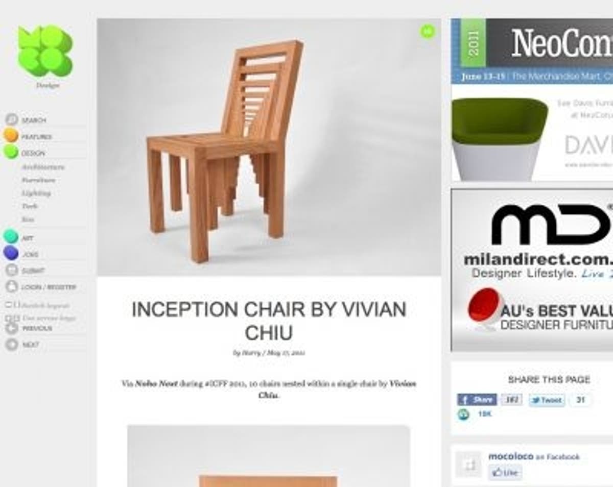 'Inception' chair, White House superheroes: top StumbleUpon sites | The ...