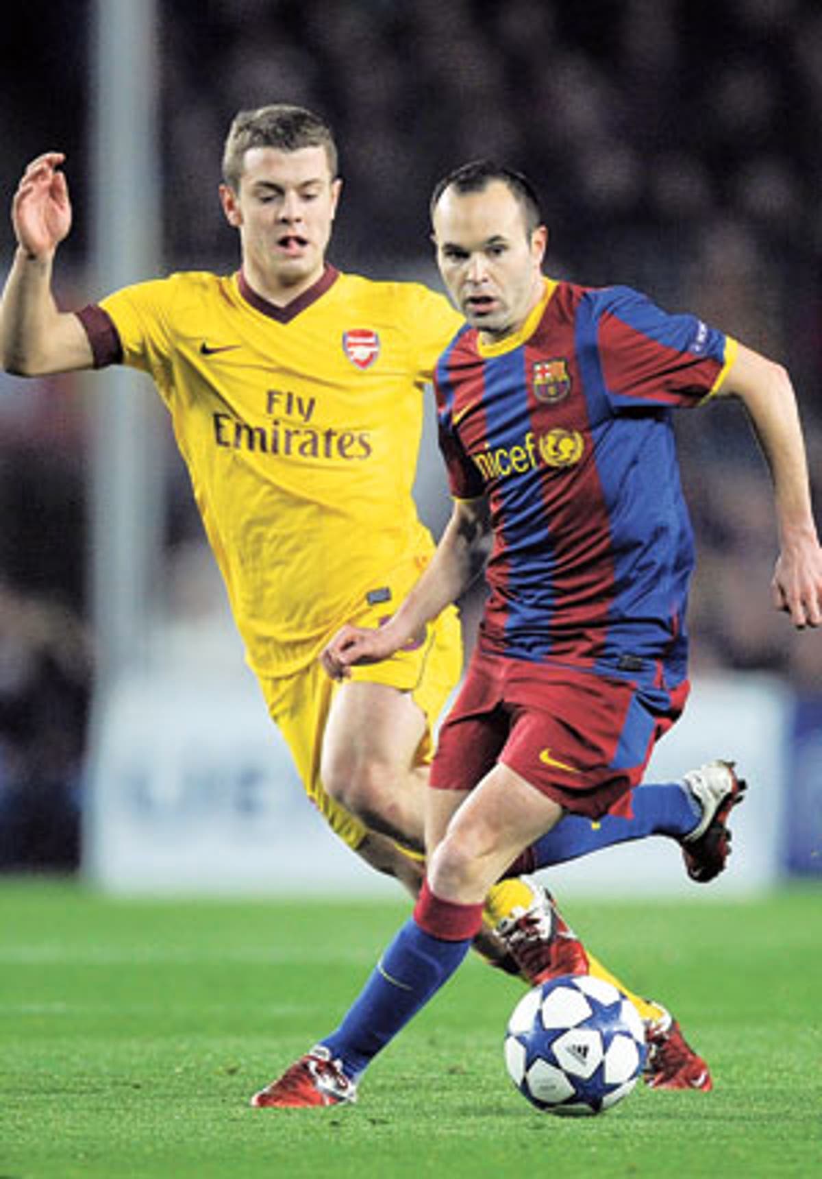 Jack Wilshere: 'If you get in their faces, Barça seem to ease off in ...