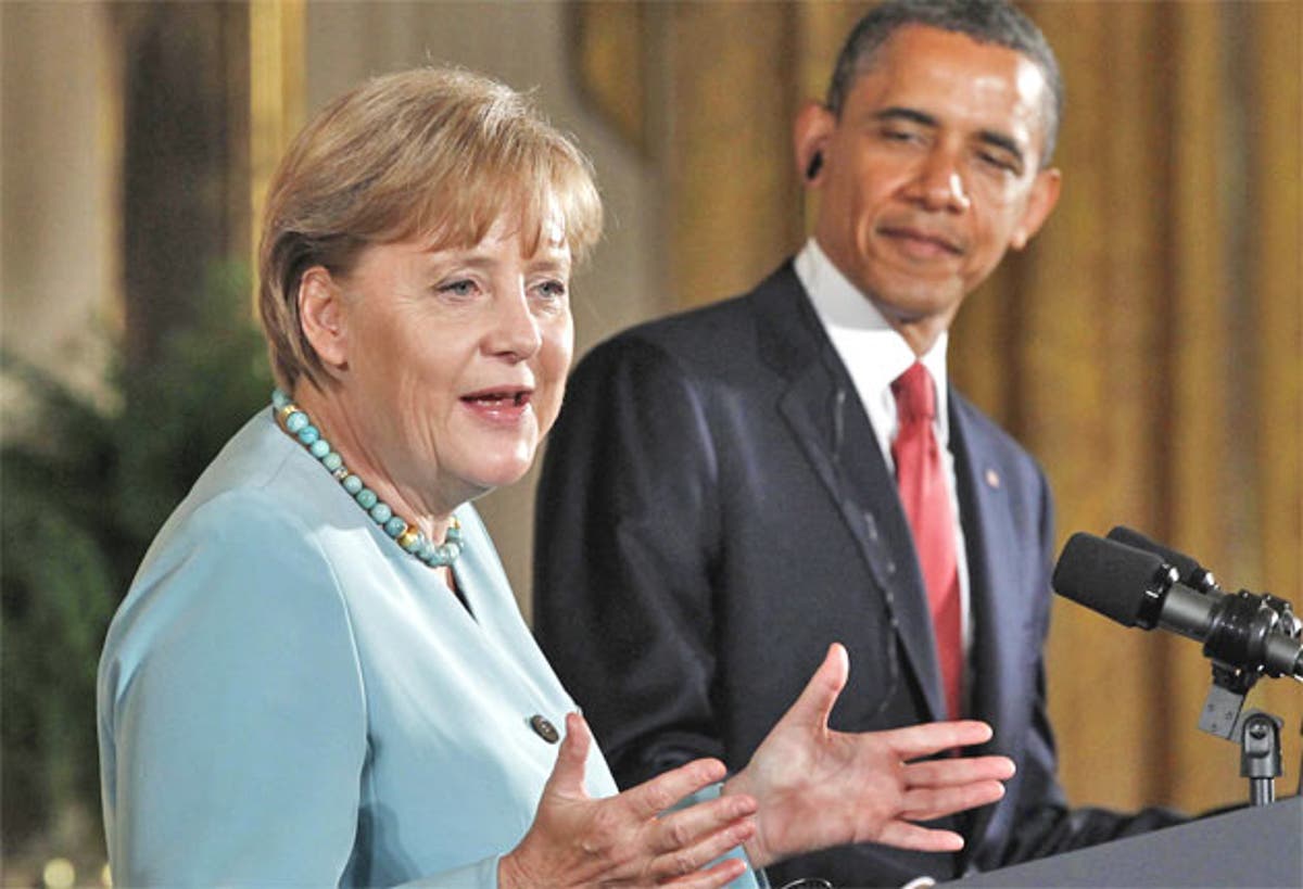 America's new best friends: Obama and Merkel get cosy | The Independent ...