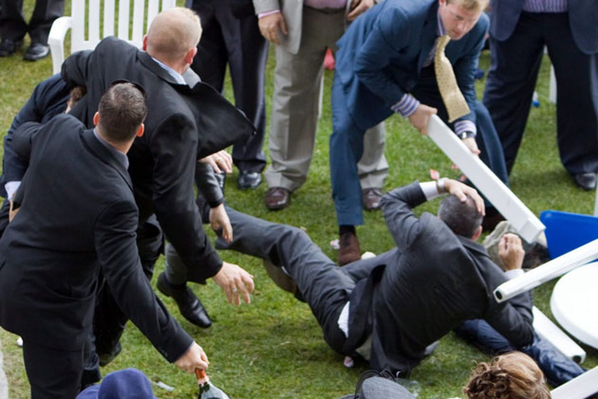 It doesn't really matter but... Ascot brawl was about drink, not class ...