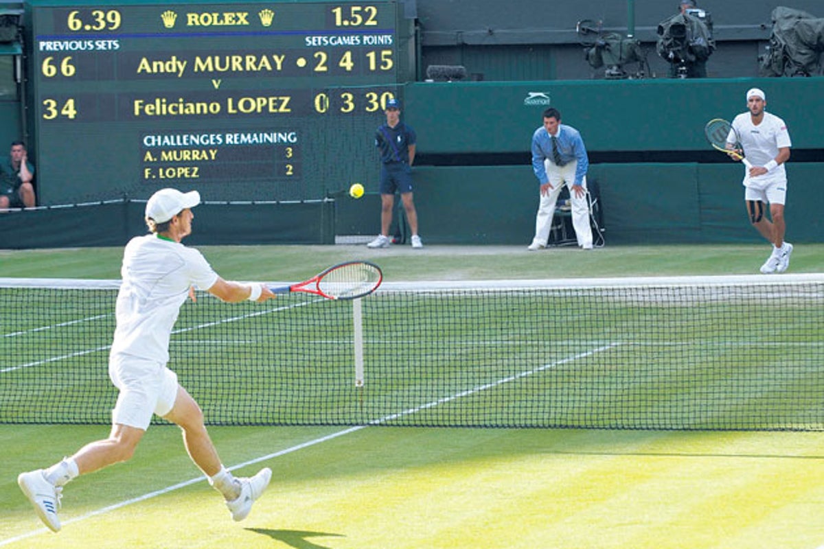 Murray keeps dream alive by dominating hapless Lopez | The Independent ...