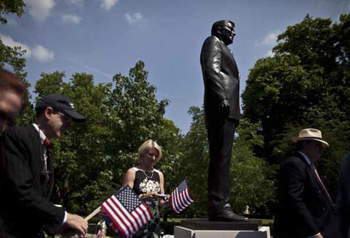 Ronald Reagan statue unveiled in London | The Independent | The Independent