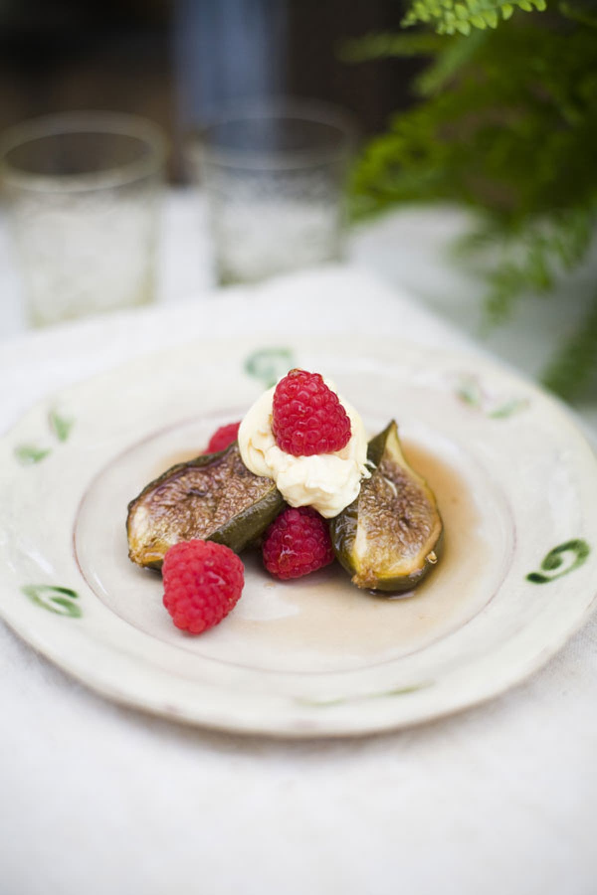 Roasted figs with raspberries | The Independent | The Independent