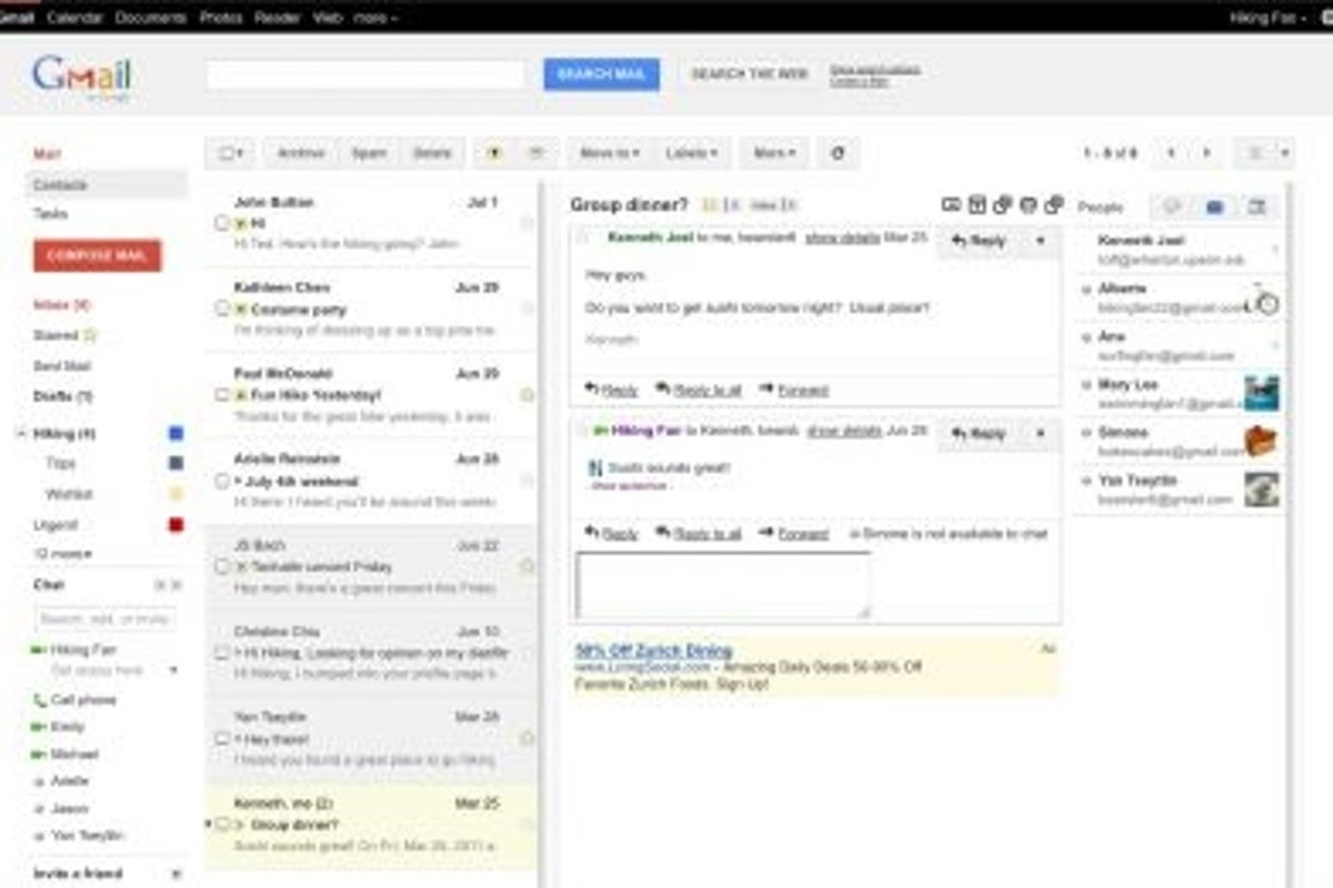 New Gmail Preview Pane layout inspired by tablets | The Independent ...