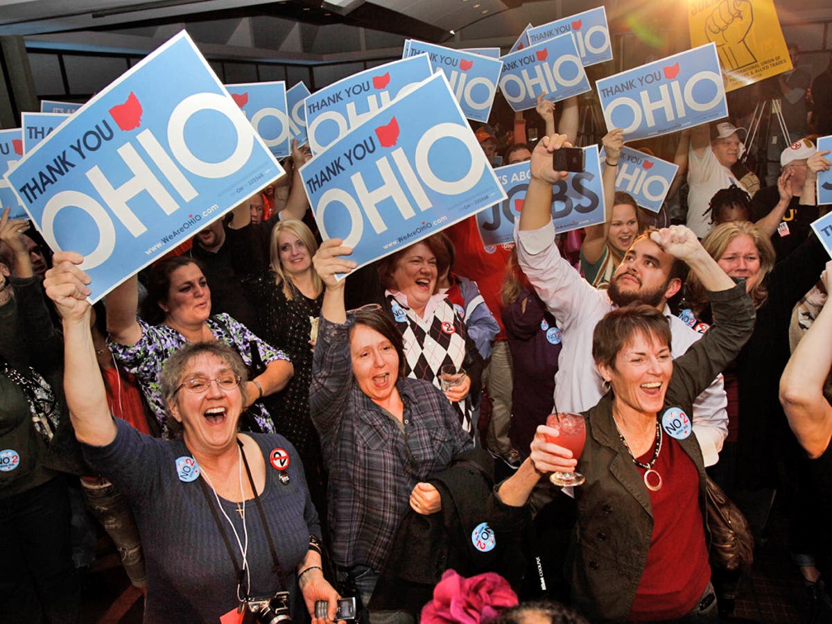 Ohio victory for unions gives Obama fresh hope | The Independent | The ...