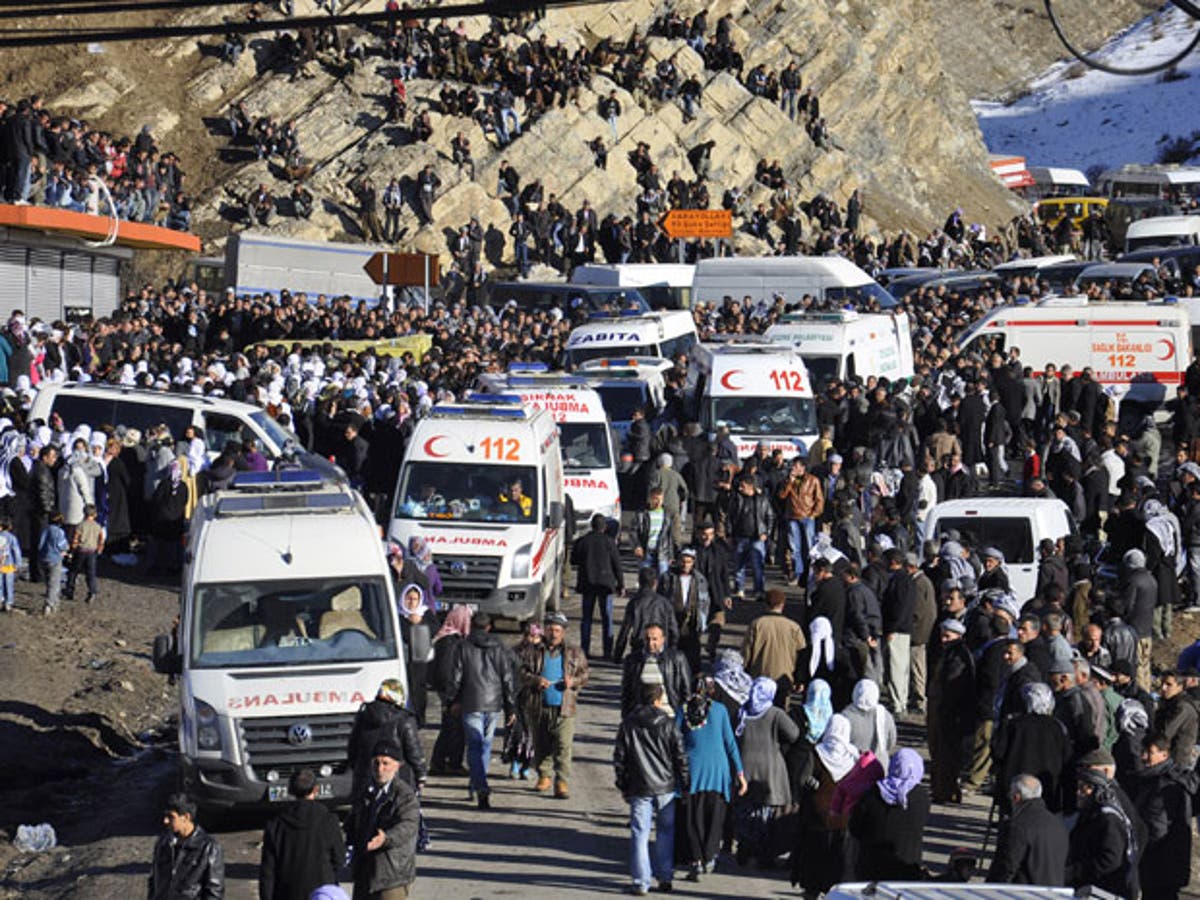 Thousands mourn Turkey air strike victims | The Independent | The ...