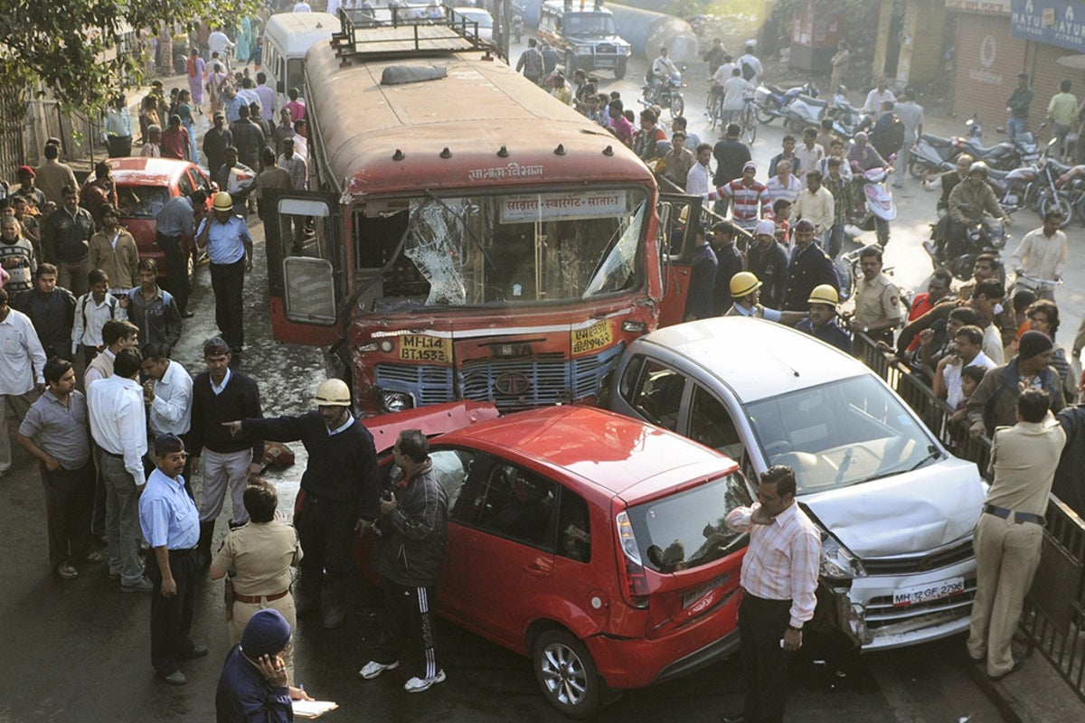 Bus driver rampage kills nine in India | The Independent | The Independent