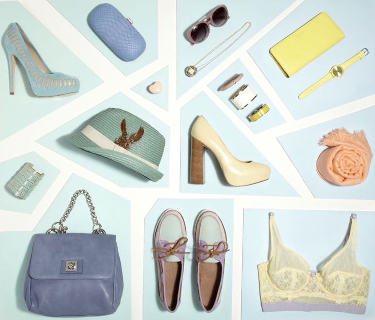 Pastel passion: Soft hues and sharp accessories set the tone this ...