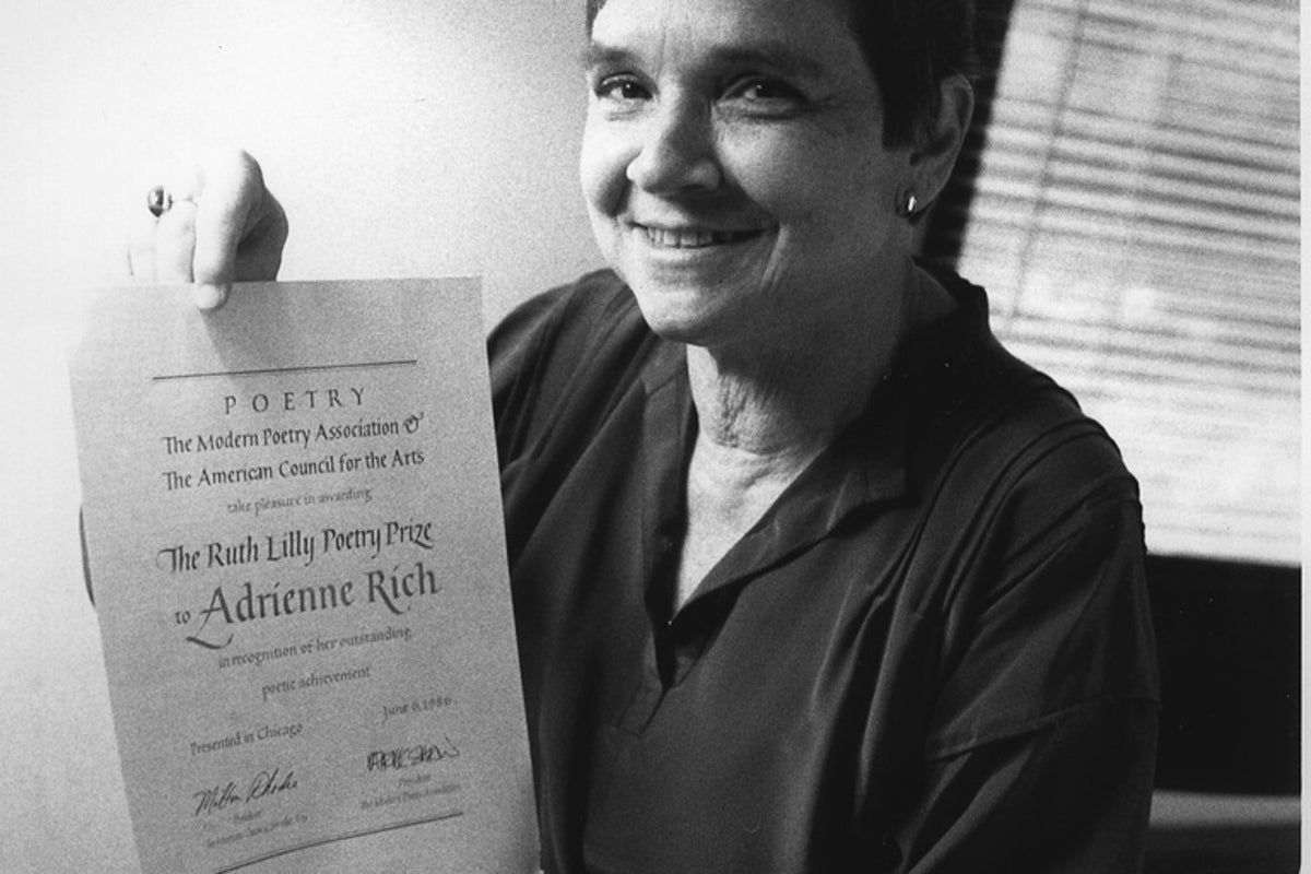 Adrienne Rich: Poet whose work fused the personal and the political ...