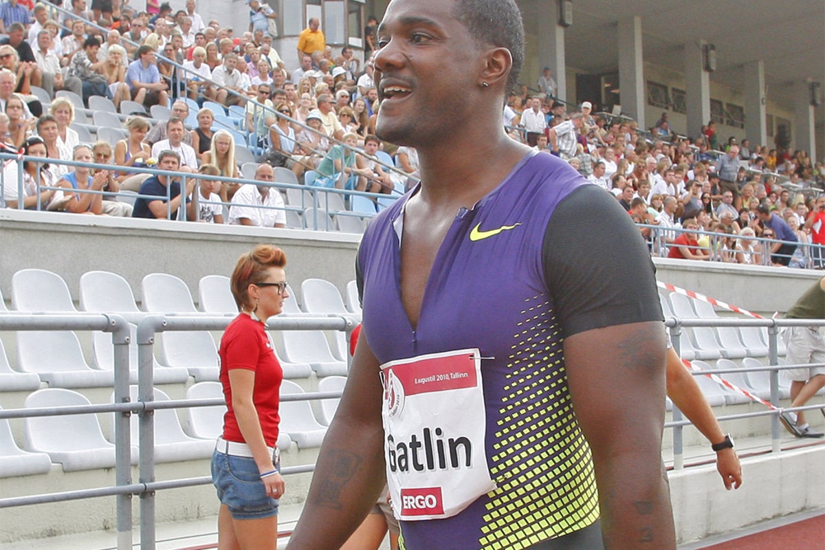 Gatlin edges Powell after running 9.87 | The Independent | The Independent
