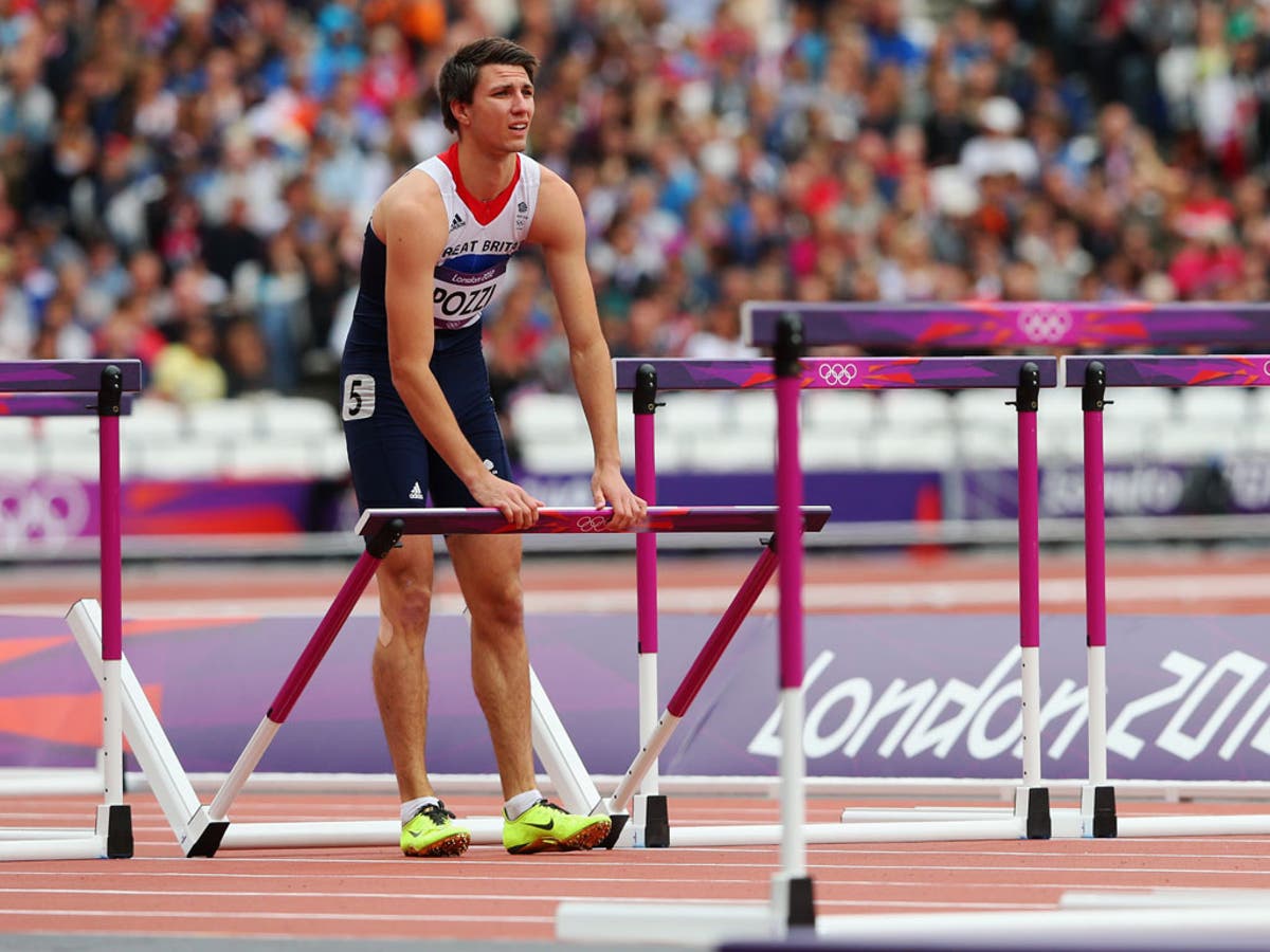 Team GB's Andrew Pozzi crashes out of 110m hurdles in moments | The ...