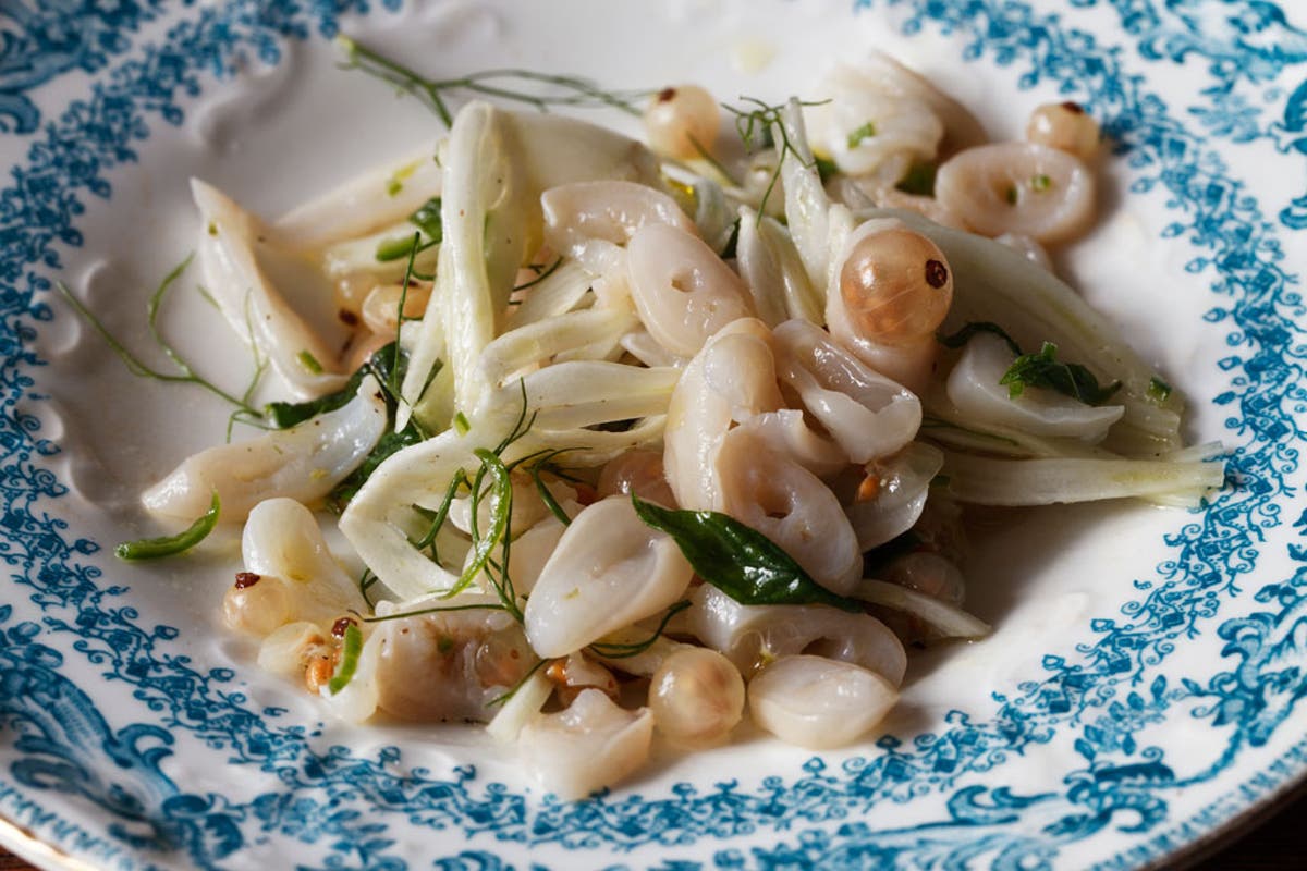 Raw razor clams, white currants and fennel | The Independent | The ...