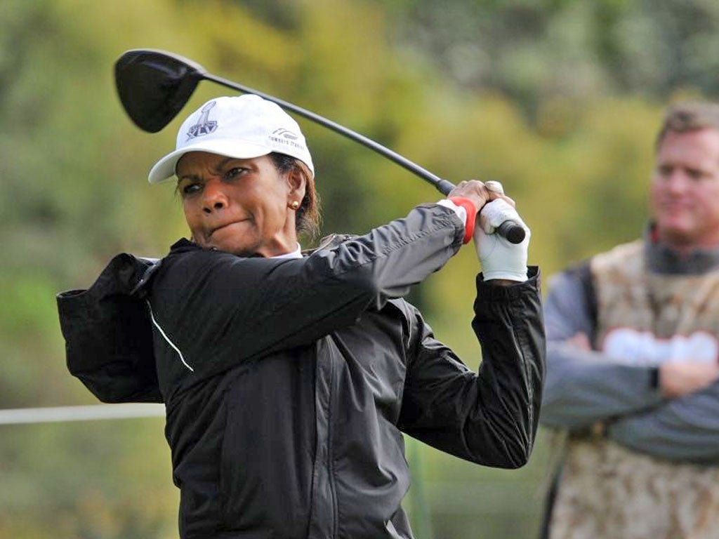 Condoleezza Rice drives into history as home of US golf finally lets ...